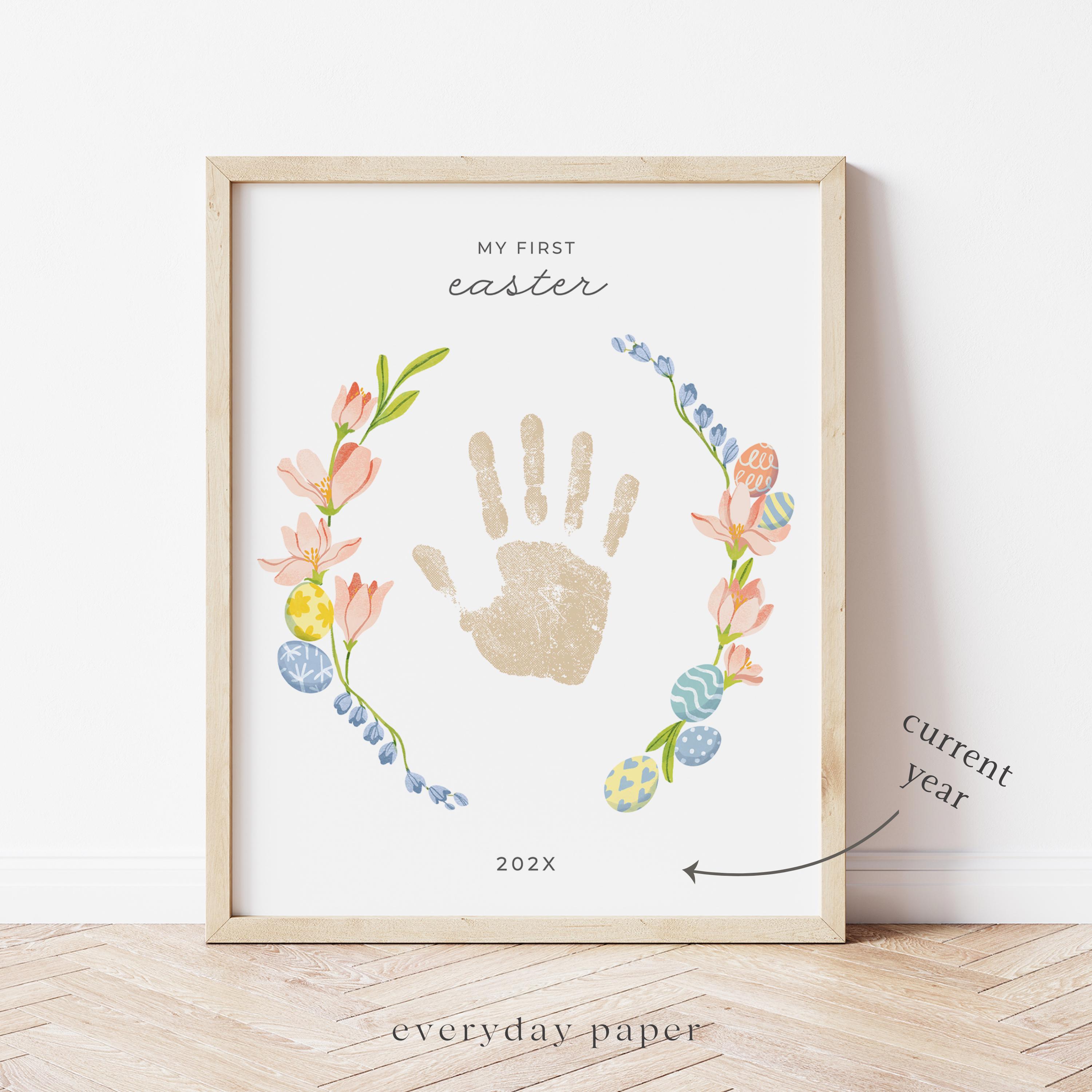 My First Easter Handprint Craft, Baby's 1st Easter Handprint Art ...