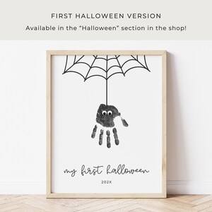 Spider Handprint Craft, Happy Halloween Handprint Craft Printable ...
