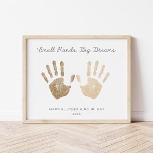Martin Luther King Jr. Day Handprint Art, MLK Day Craft Activity for ...