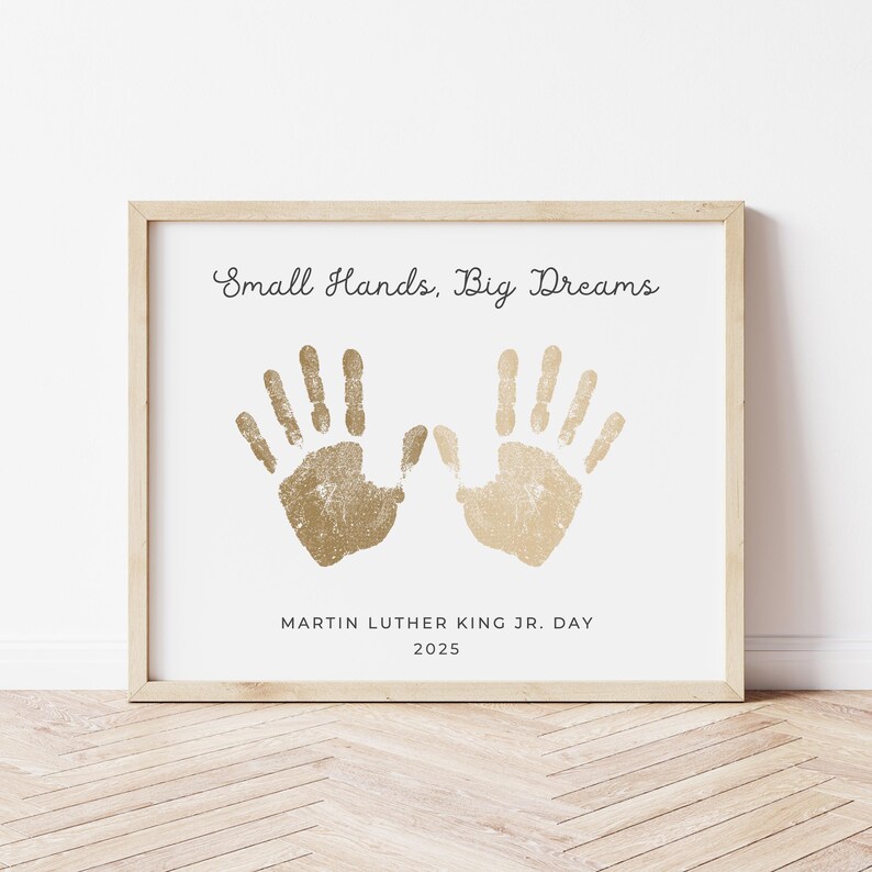 Martin Luther King Jr. Day Handprint Art, MLK Day Craft Activity for ...