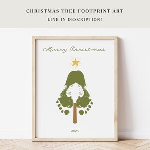 Mistletoes Christmas Footprint Craft, Christmas Handprint Craft ...