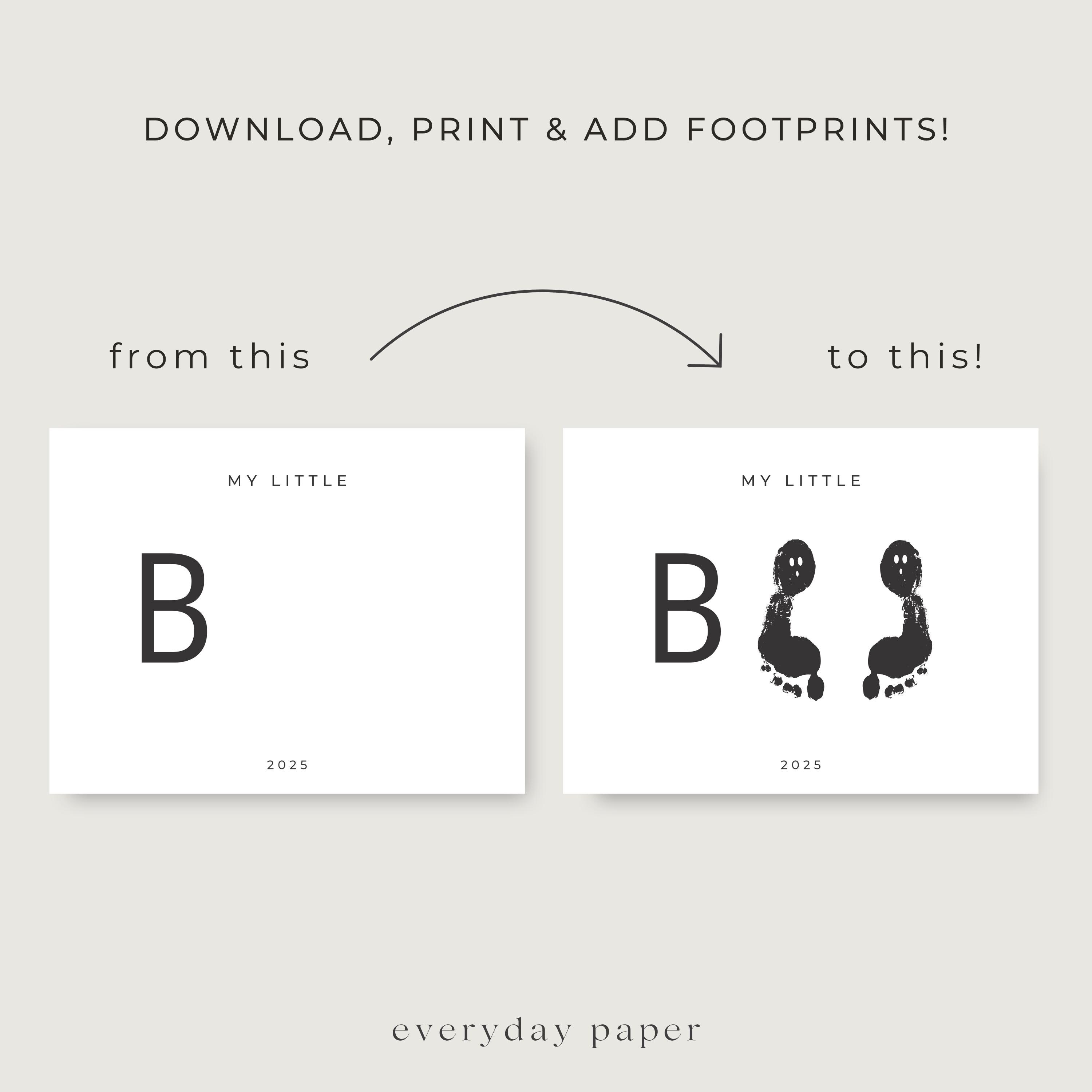 Halloween Footprint Craft, My Little Boo Ghost Footprints, Boo ...