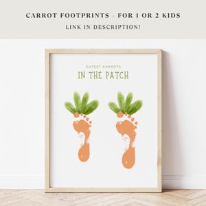 Hoppy Easter Footprint Craft, Bunny Footprints, Toddler Easter Art ...