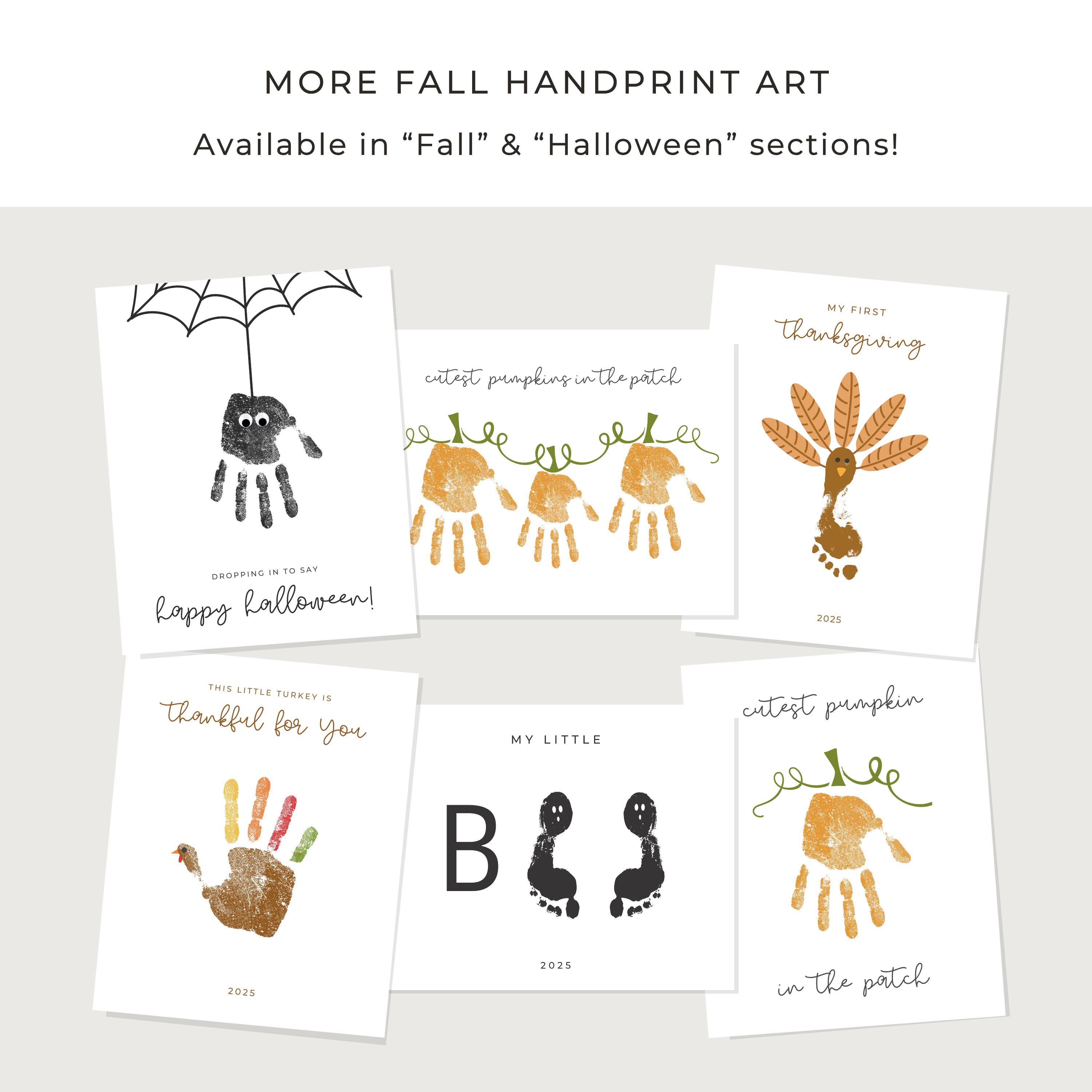 Spider Handprint Craft, Happy Halloween Handprint Craft Printable ...