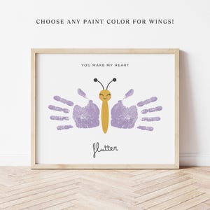 Butterfly Handprint Art Printable, Mothers Day Handprint Class Craft ...
