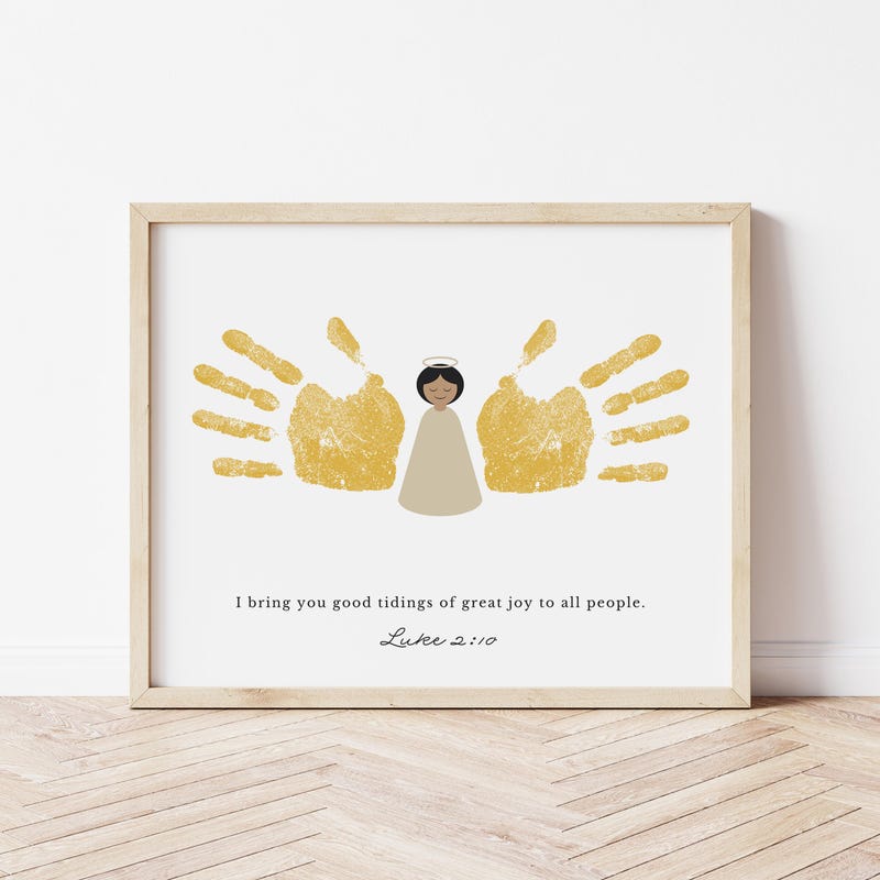 Angel Handprint Craft Baby - Etsy