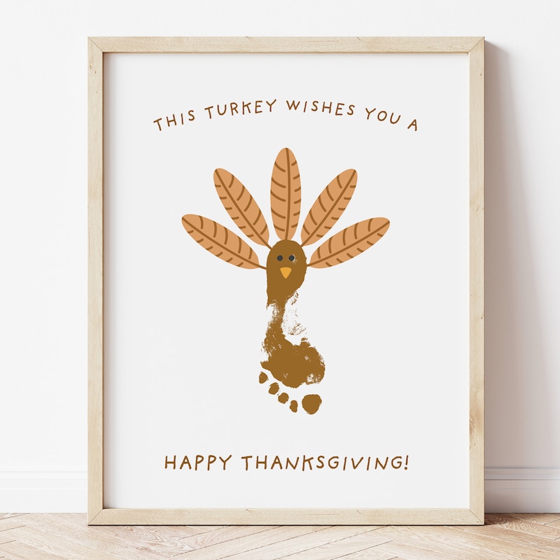 Turkey Footprint Art - Etsy