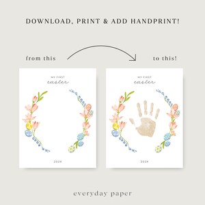 My First Easter Handprint Craft, Baby's 1st Easter Handprint Art ...