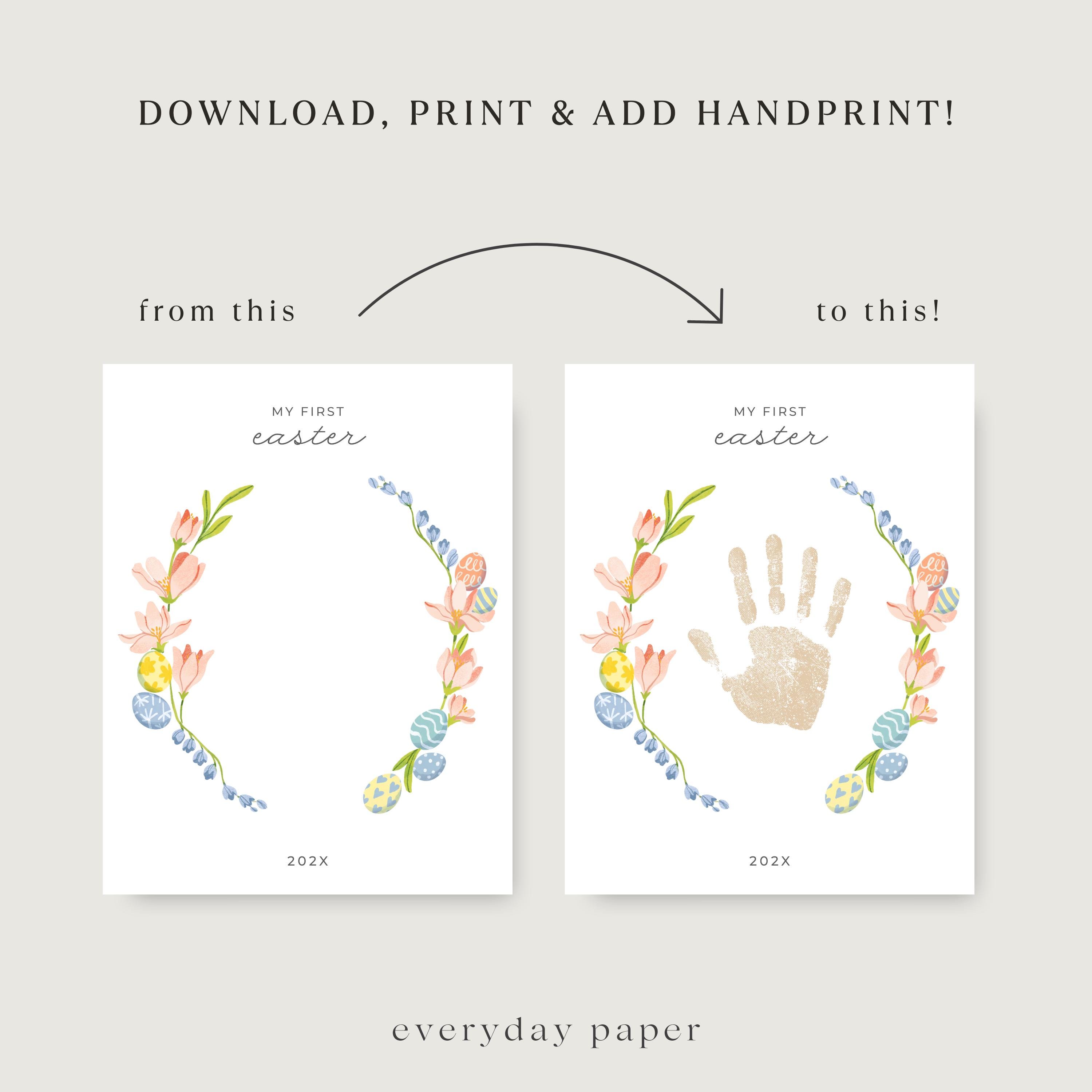 My First Easter Handprint Craft, Baby's 1st Easter Handprint Art ...