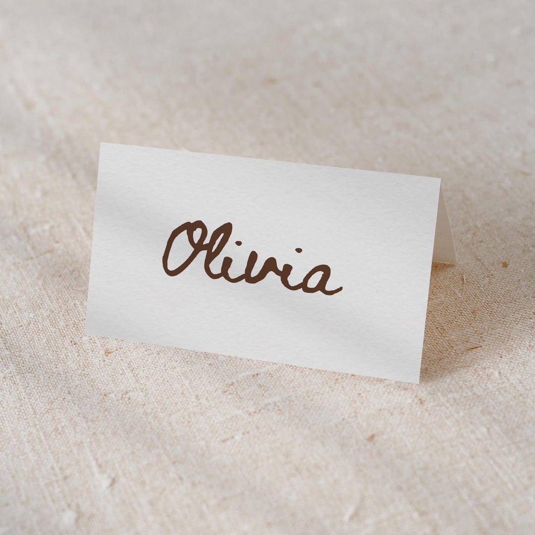 Thanksgiving Place Cards Template, Friendsgiving Name Cards ...
