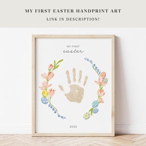 Bunny Footprint Art for 4 Kids, Hoppy Easter Art Activity With Year ...