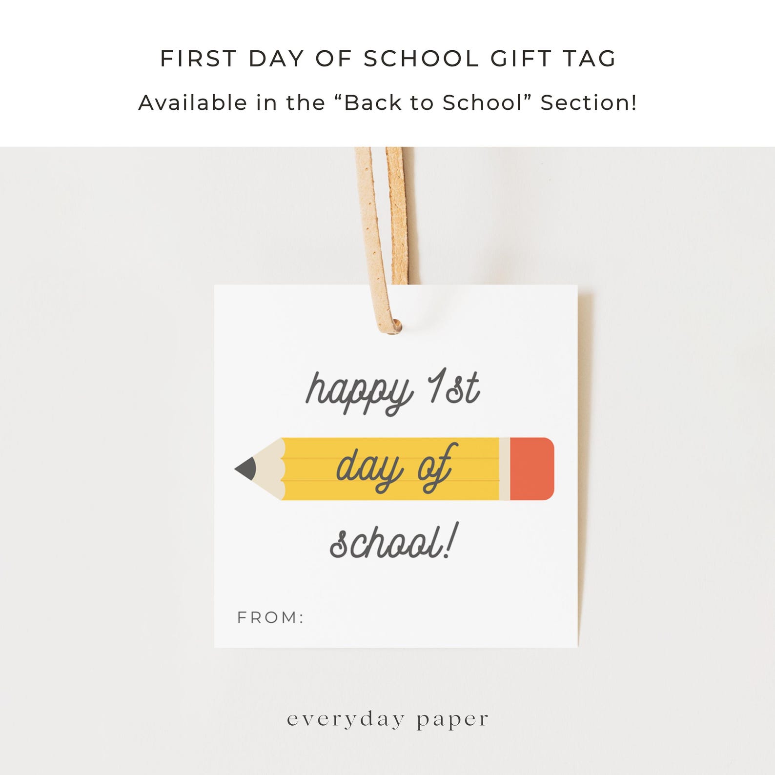 Editable First Day of School Sign Template, Simple Minimal First Day of ...