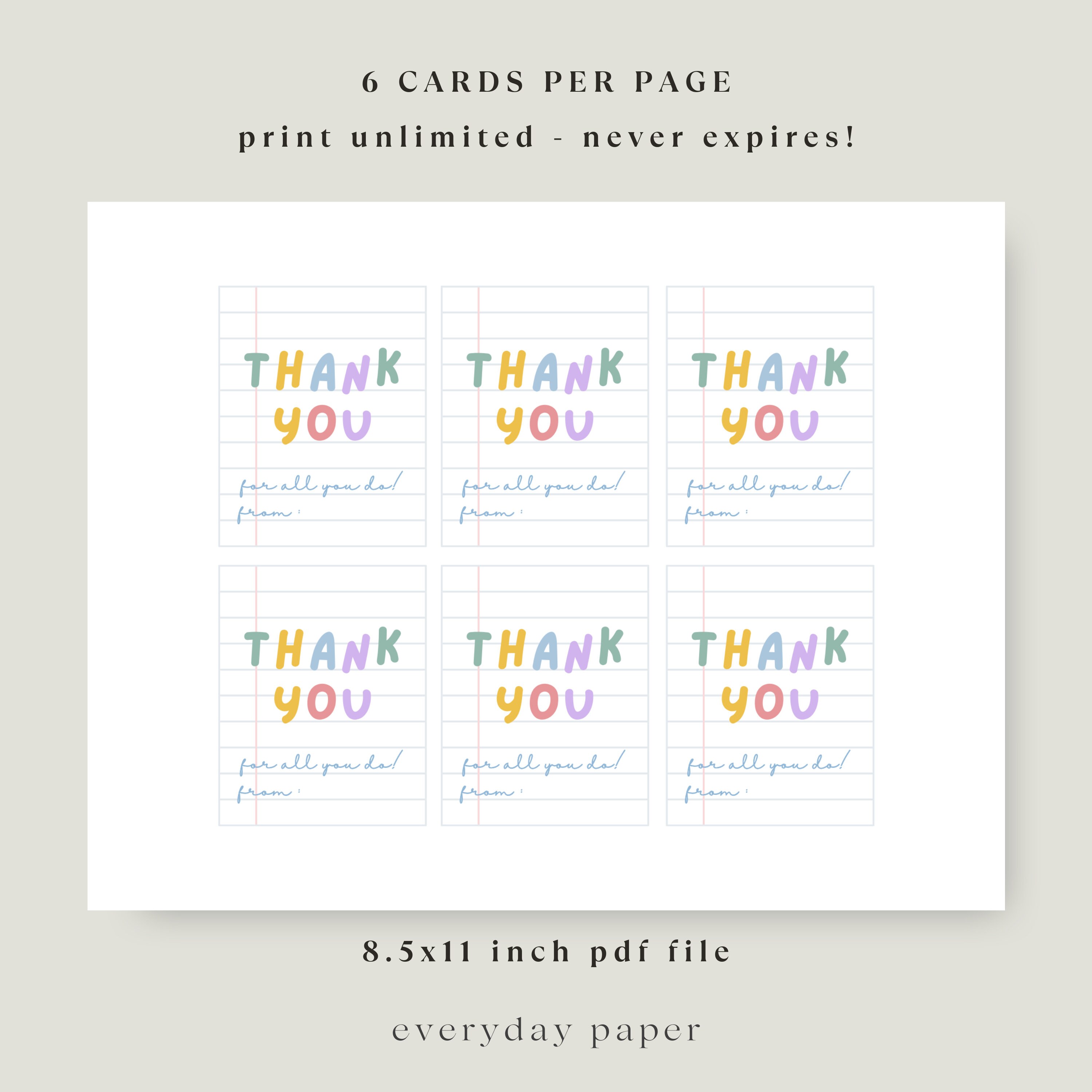 Teacher Appreciation Week Tags, Thank You Teacher Gift Tags, Printable ...