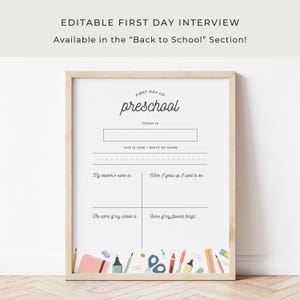 Editable First Day of School Pencil Handprint Craft | Back to School ...