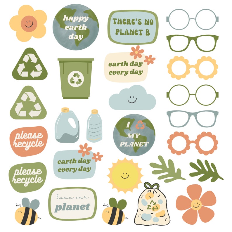 Earth Day Photo Props, Earth Day Photo Booth Props, Earth Day Printable ...