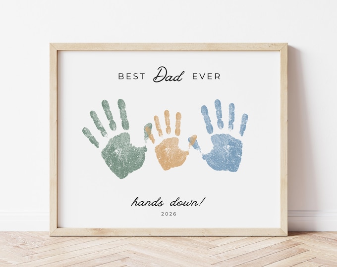 Love You Bunches Handprint Art Printable | Dad Flower Bouquet Handprint ...