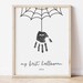 Pumpkin Handprint Craft for Two Kids, Fall Handprint Printable, Cutest ...