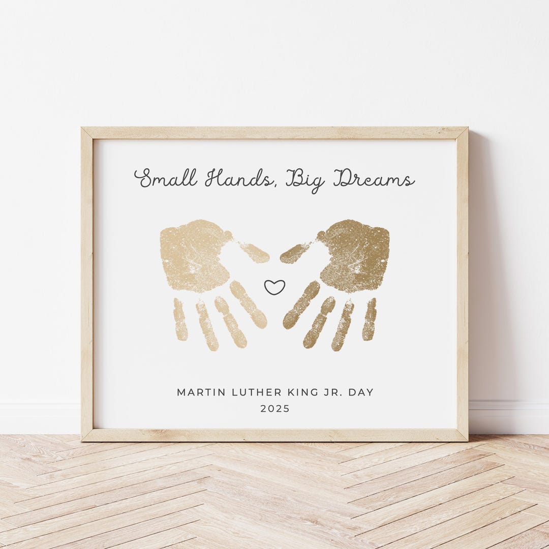 Martin Luther King Jr. Day Handprint Art, MLK Day Craft Activity for ...