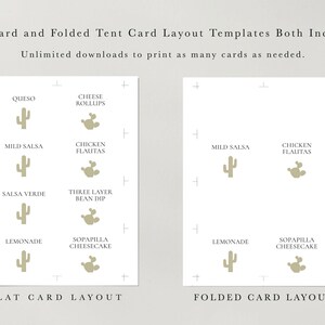 Fiesta Birthday Party Editable Food Cards | First Fiesta Food Card ...