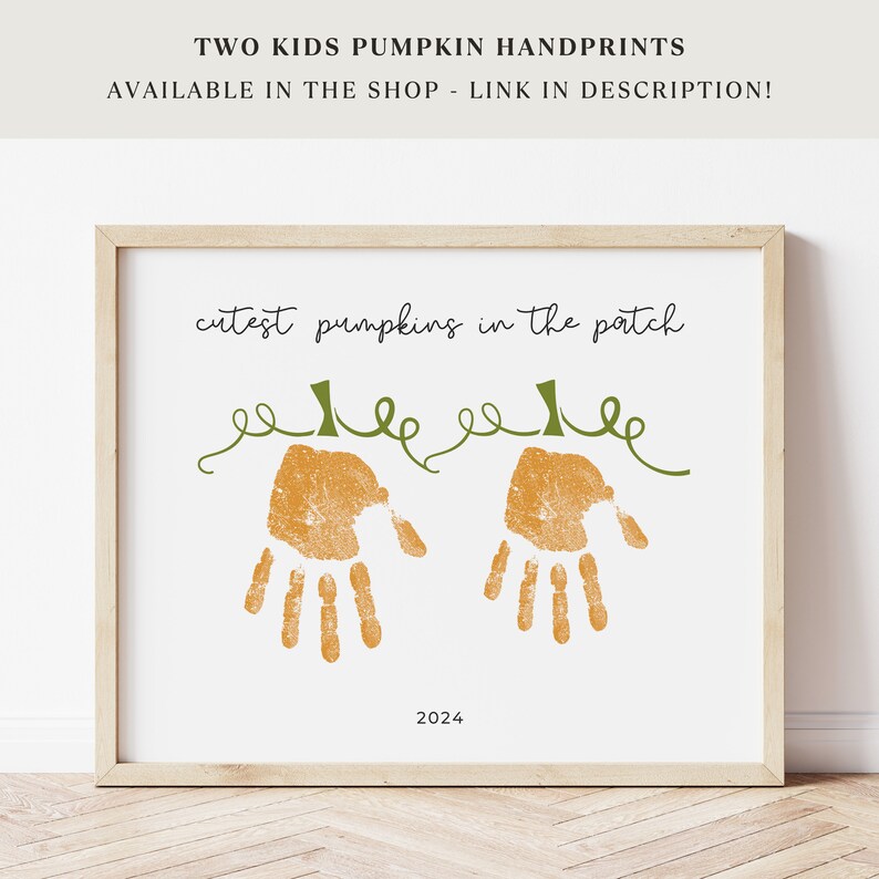 Pumpkin Handprint Craft, Fall Handprint Printable, Cutest Pumpkin in ...