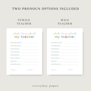 Teacher Questionnaire Interview | Teacher Card From Student | End of ...