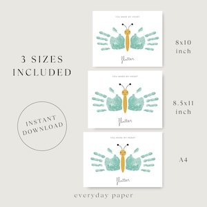 Butterfly Handprint Art Printable, Mothers Day Handprint Class Craft ...