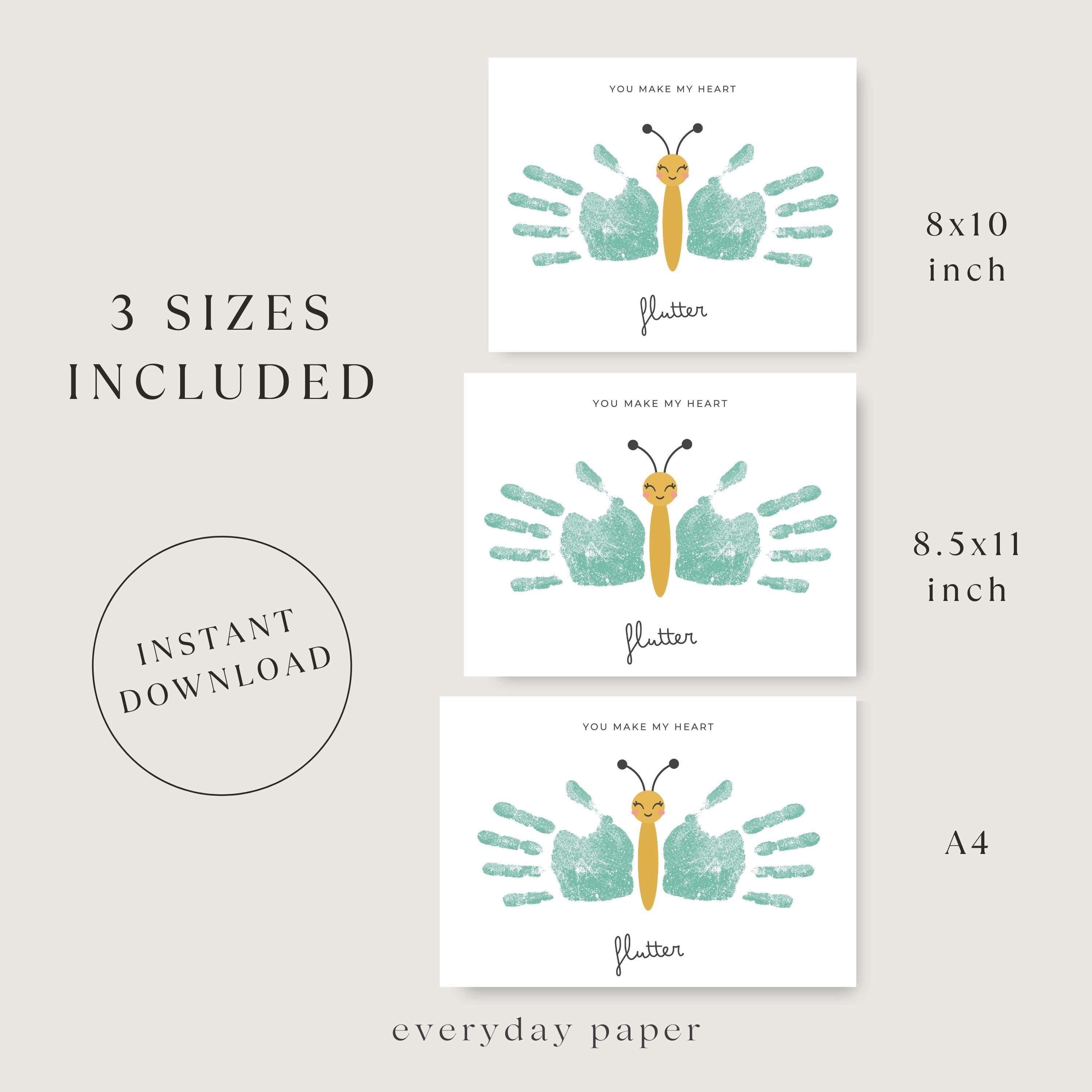 Butterfly Handprint Art Printable, Mothers Day Handprint Class Craft ...