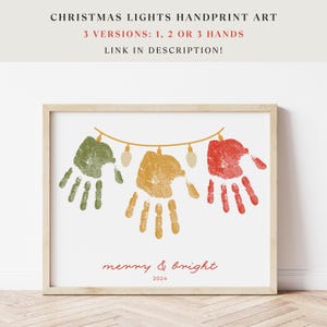 My First Christmas Handprint Craft, Baby's First Christmas Handprint ...
