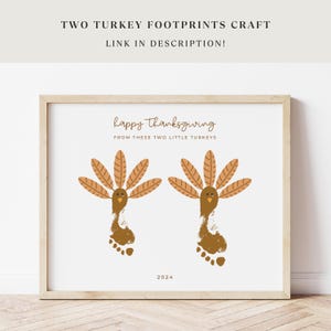 Thankful Turkey Handprint Craft, Happy Thanksgiving Blank Printable ...
