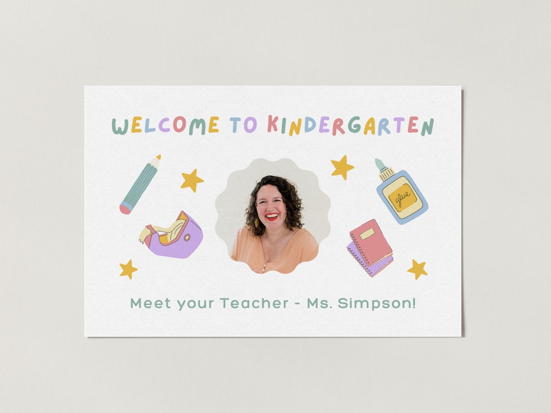 Meet the Teacher Postcard Template, Meet Your Teacher Postcard, Teacher ...