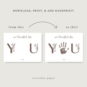Fall Thankful Handprint Art Printable | Thanksgiving Handprint Craft ...