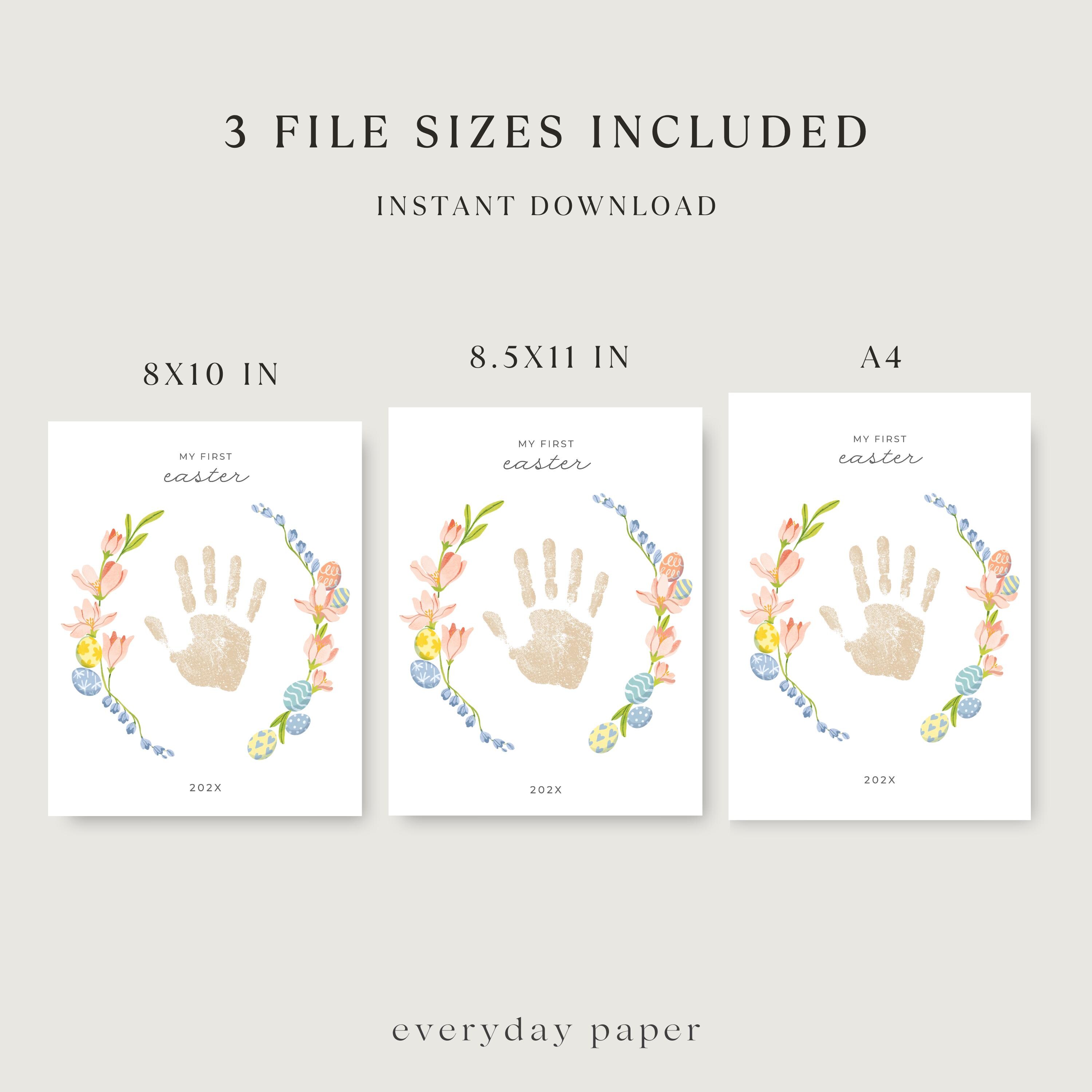 My First Easter Handprint Craft, Baby's 1st Easter Handprint Art ...