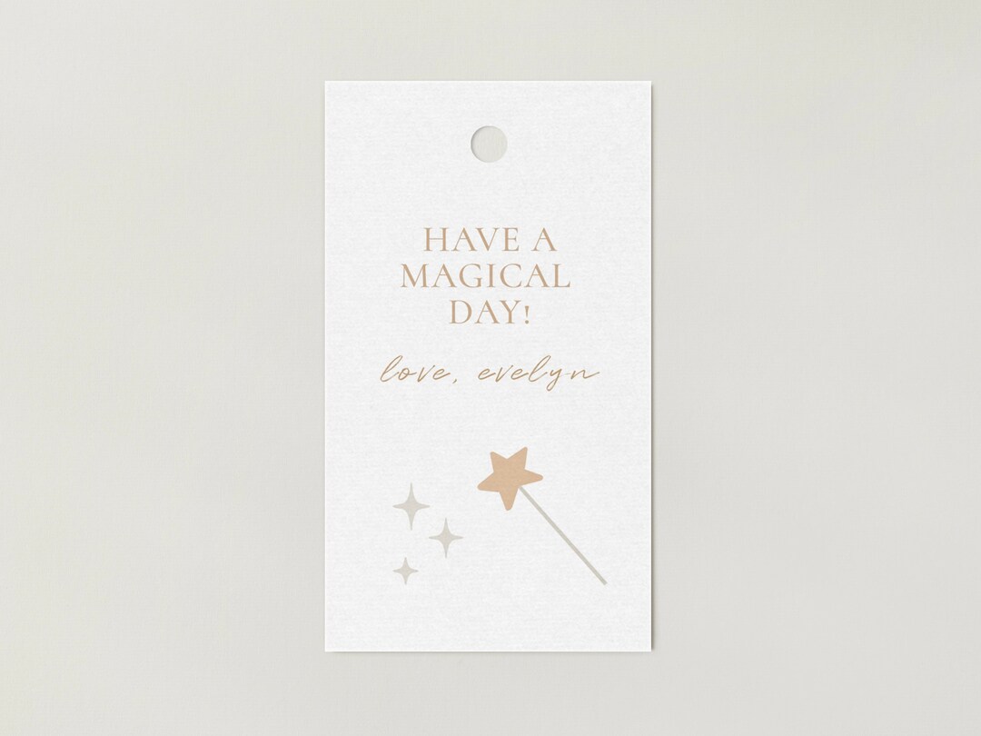 Fairy Birthday Party Favor Tags | Editable Digital Template | Fairy ...