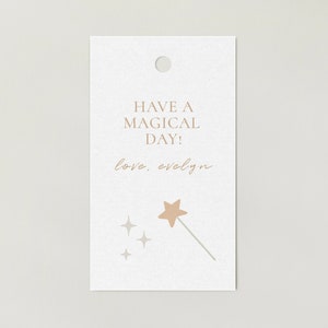 Fairy Birthday Party Favor Tags | Editable Digital Template | Fairy ...