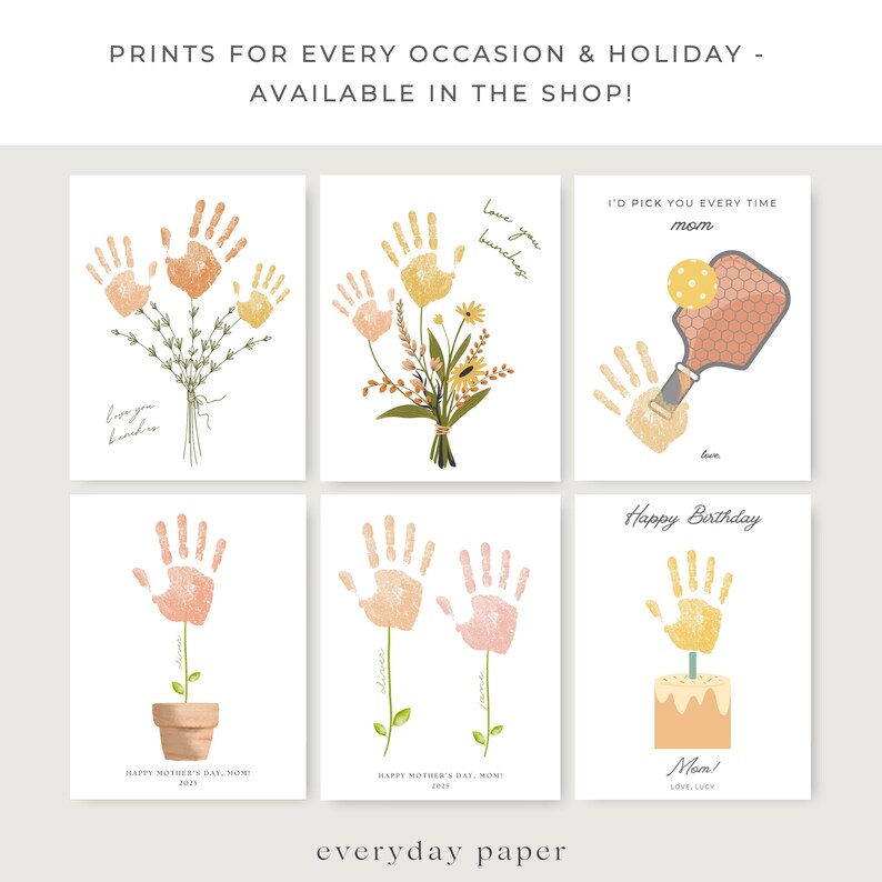 Grandpa Fish Handprint Card | 5x7 Inch Card Fits in Envelope to Mail ...