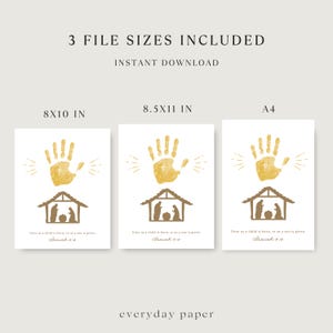 Nativity Star Christmas Handprint Art, Sunday School Nursery Craft ...