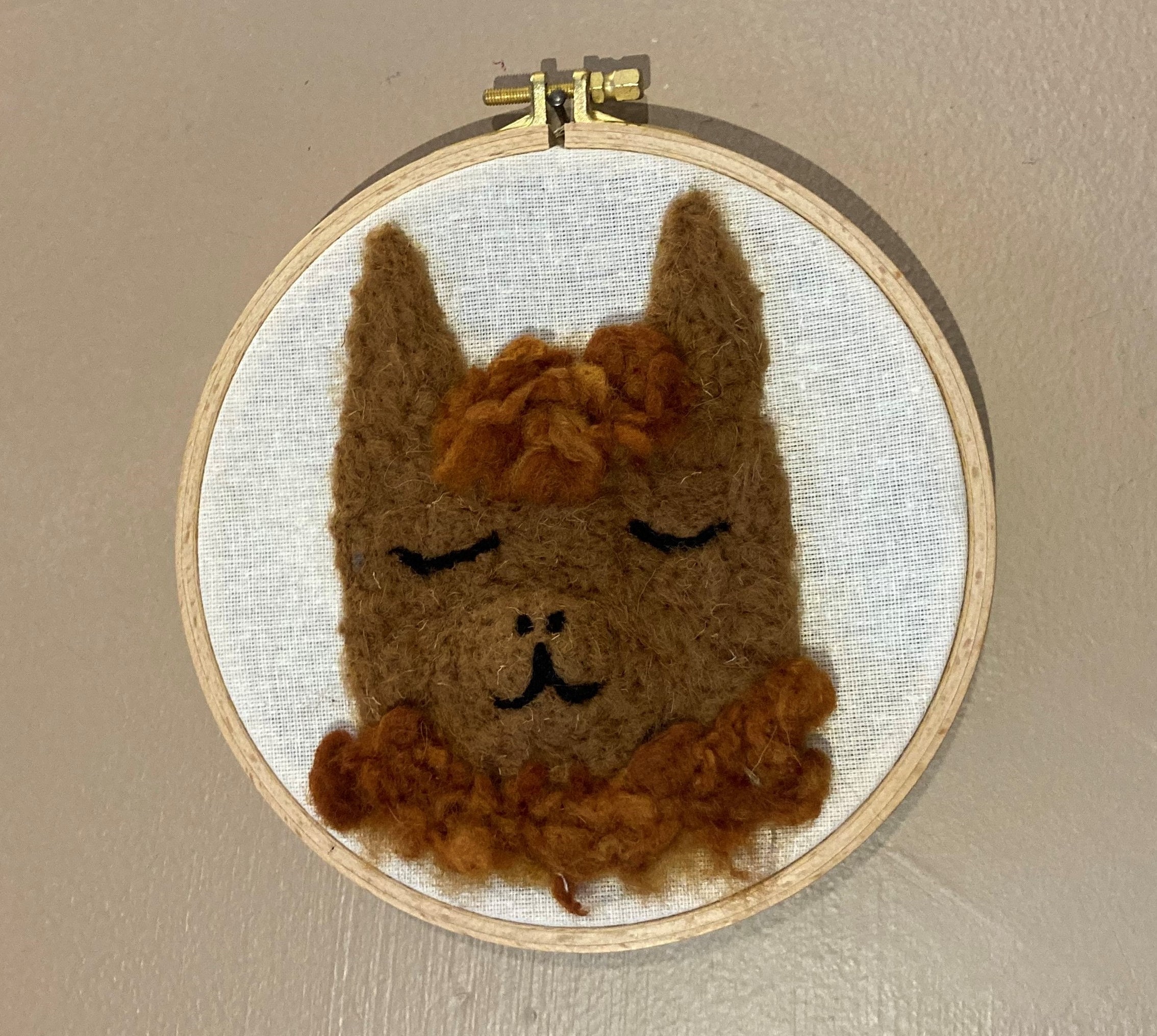 Needle Felted Embroidery Hoop Painting - Kids Room Nursery Decoration ...
