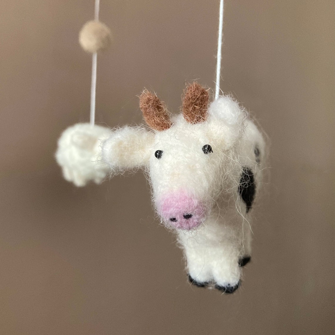 Needle Felted Baby Mobile Newborn Baby Shower Gift Animals - Etsy
