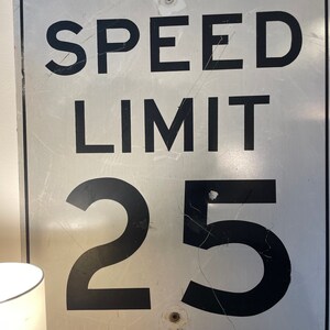 Retired Road Signs Detour / Stop / Speed Limit 25 - Etsy