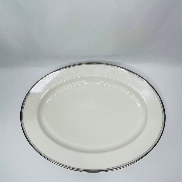 Noritake China Set White With Silver Rim - Etsy