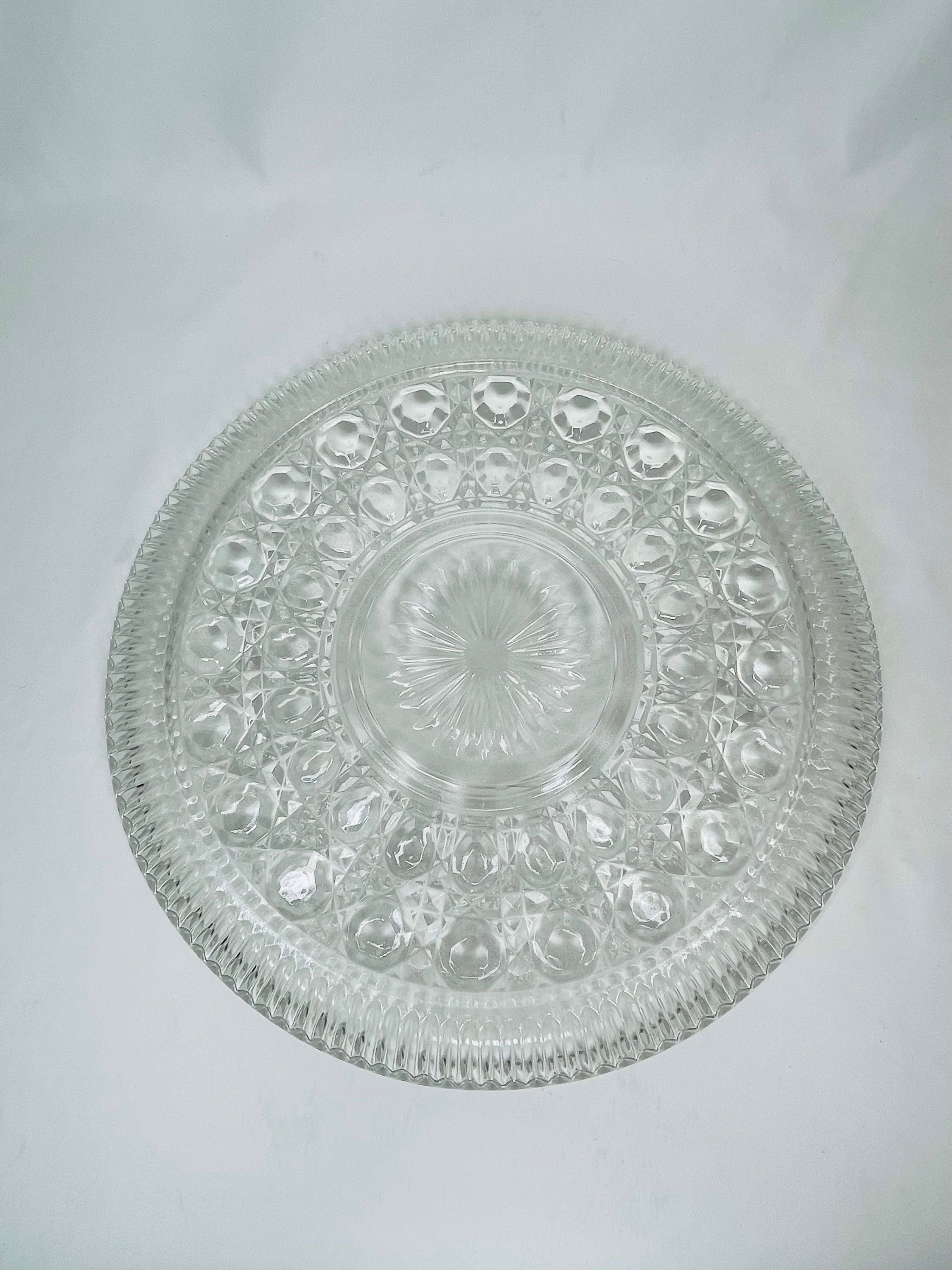 Antique Decorative Glass Serving Dish/serving Platter - Etsy