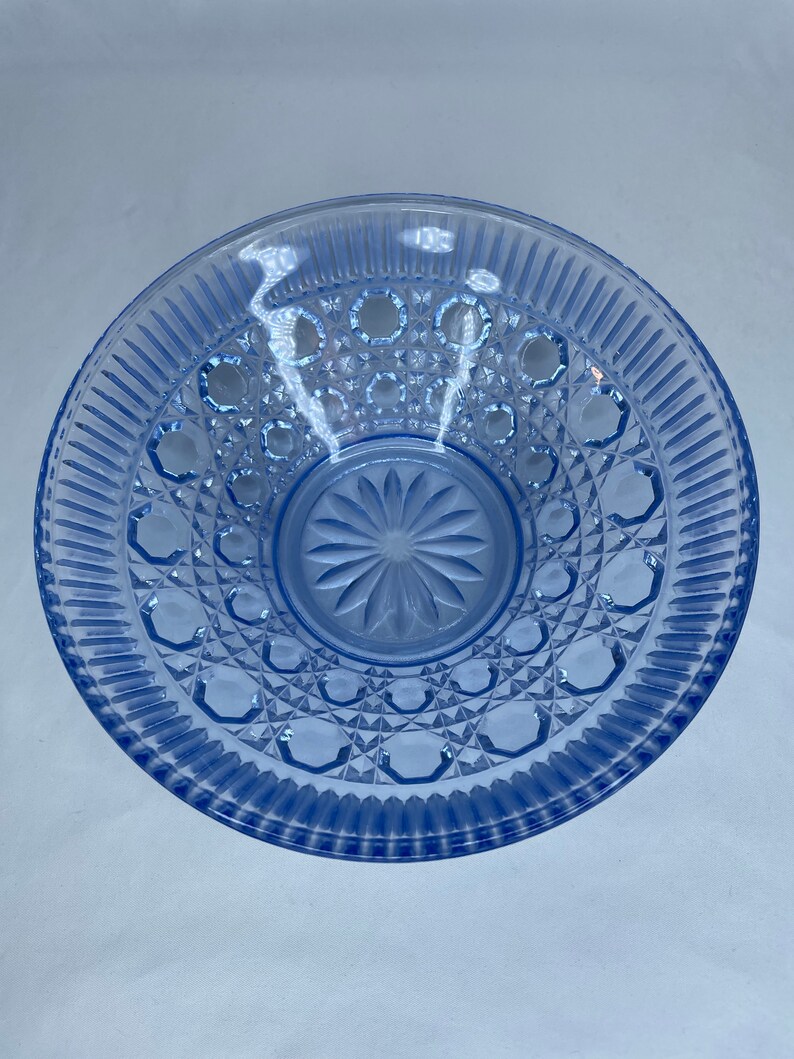 Vintage Blue Opaque Glass Bowl/candy Dish - Etsy