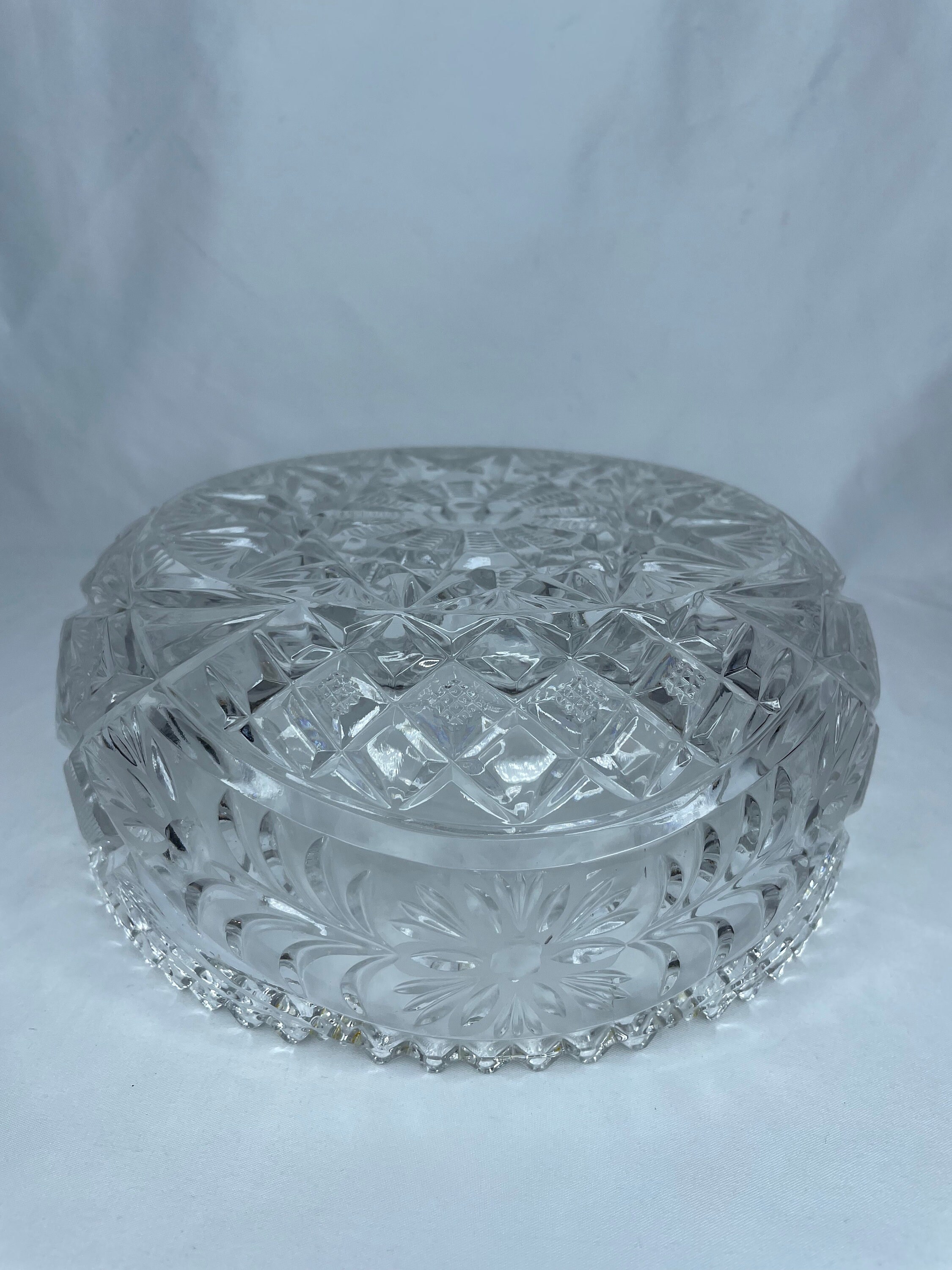 Vintage Crystal Serving Bowl/dish - Etsy
