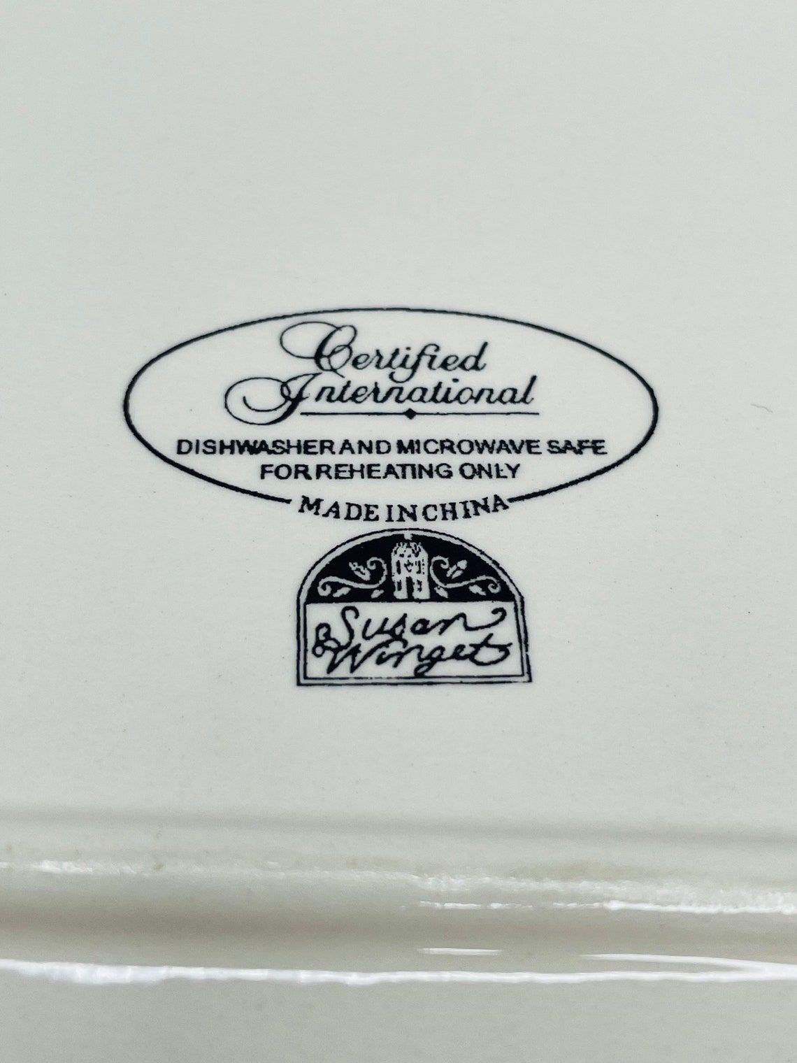 Susan Winget Certified International Painted Square Plate - Etsy