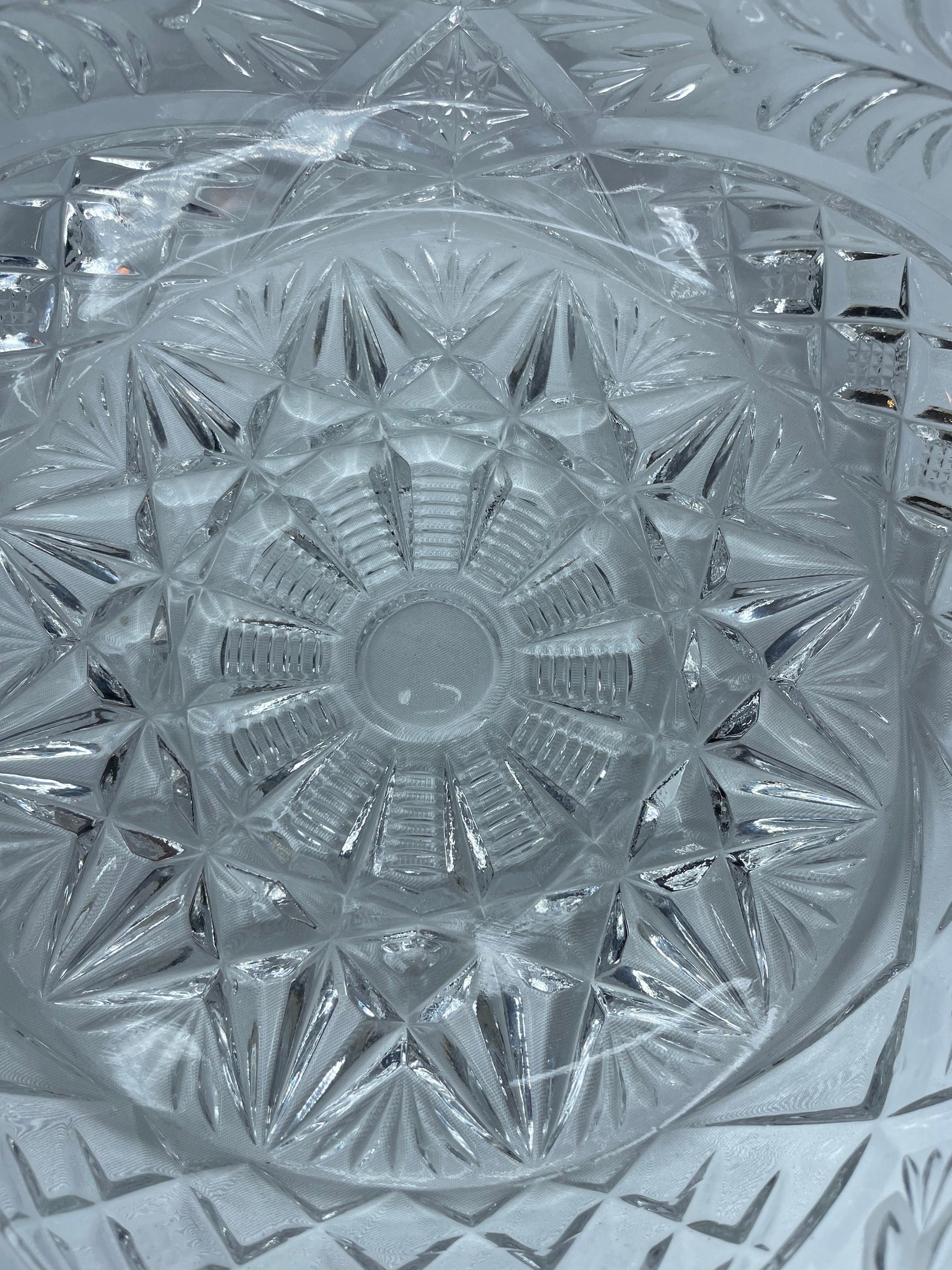 Vintage Crystal Serving Bowl/dish - Etsy