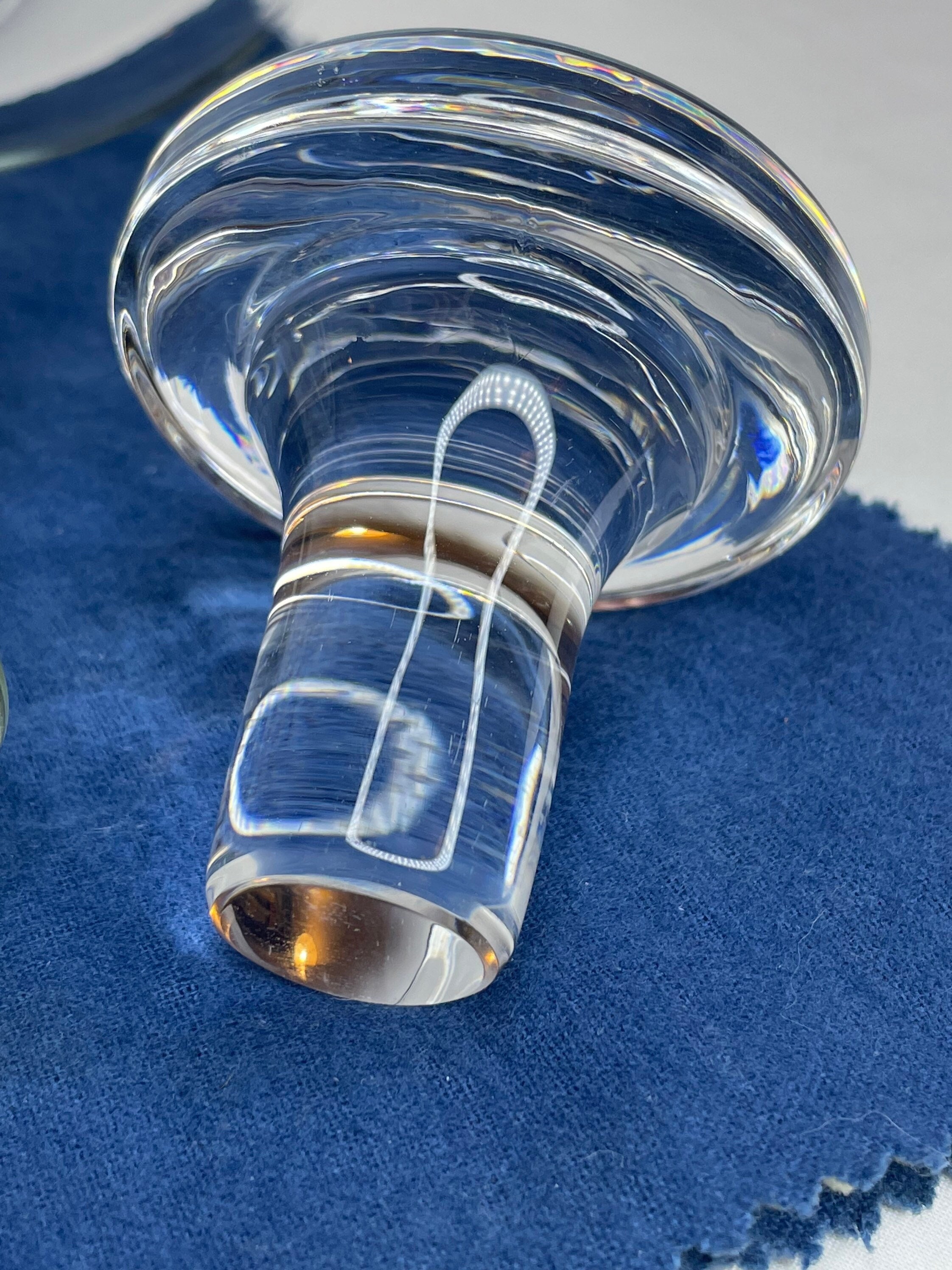 Vintage Etched Glass Nautical Decanter - Etsy