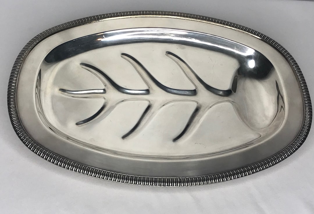 Crescent Silver Footed Meat Platter/tray Silver Plated E.p.n.s. 3346 - Etsy