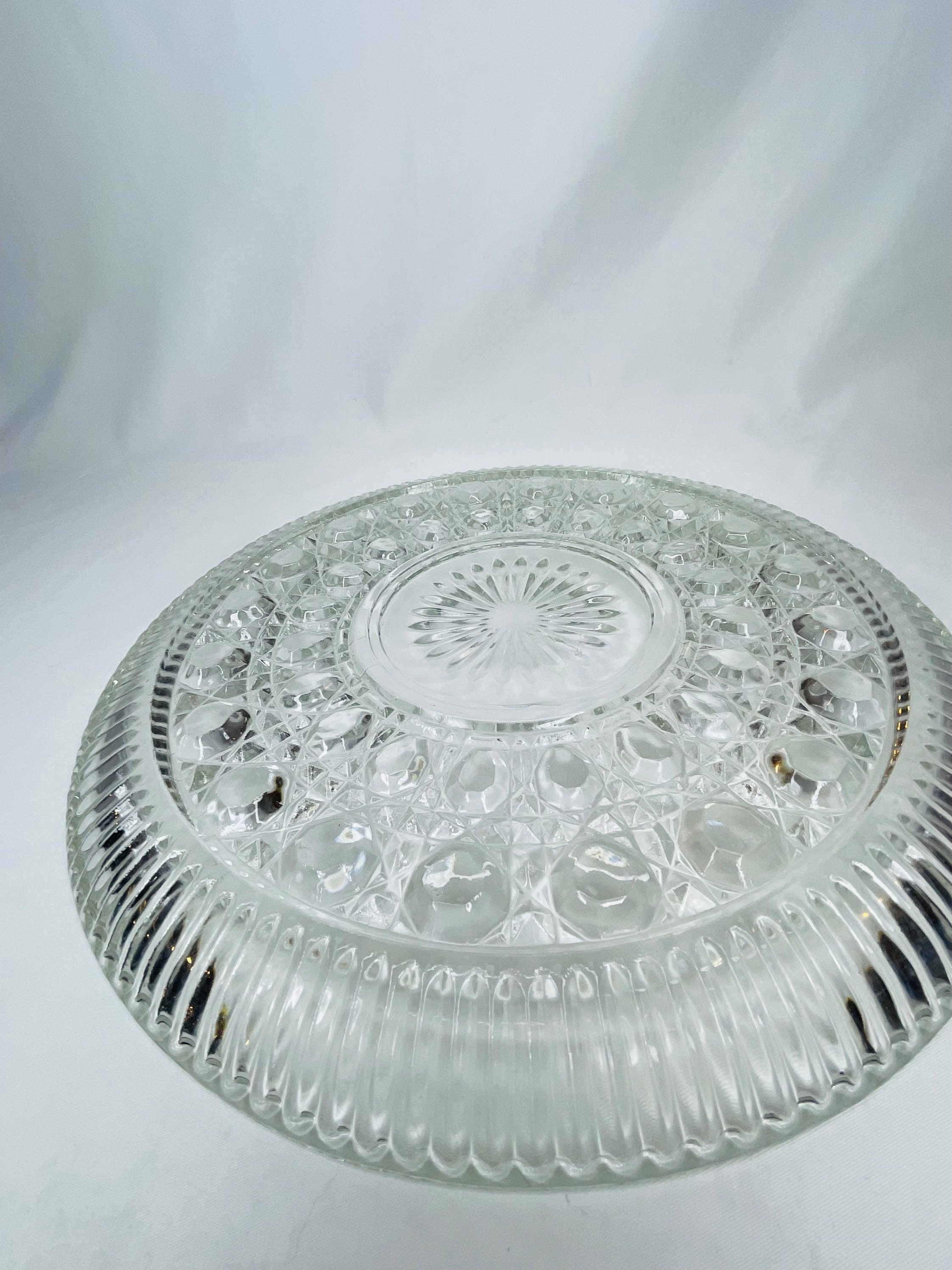 Antique Decorative Glass Serving Dish/serving Platter - Etsy