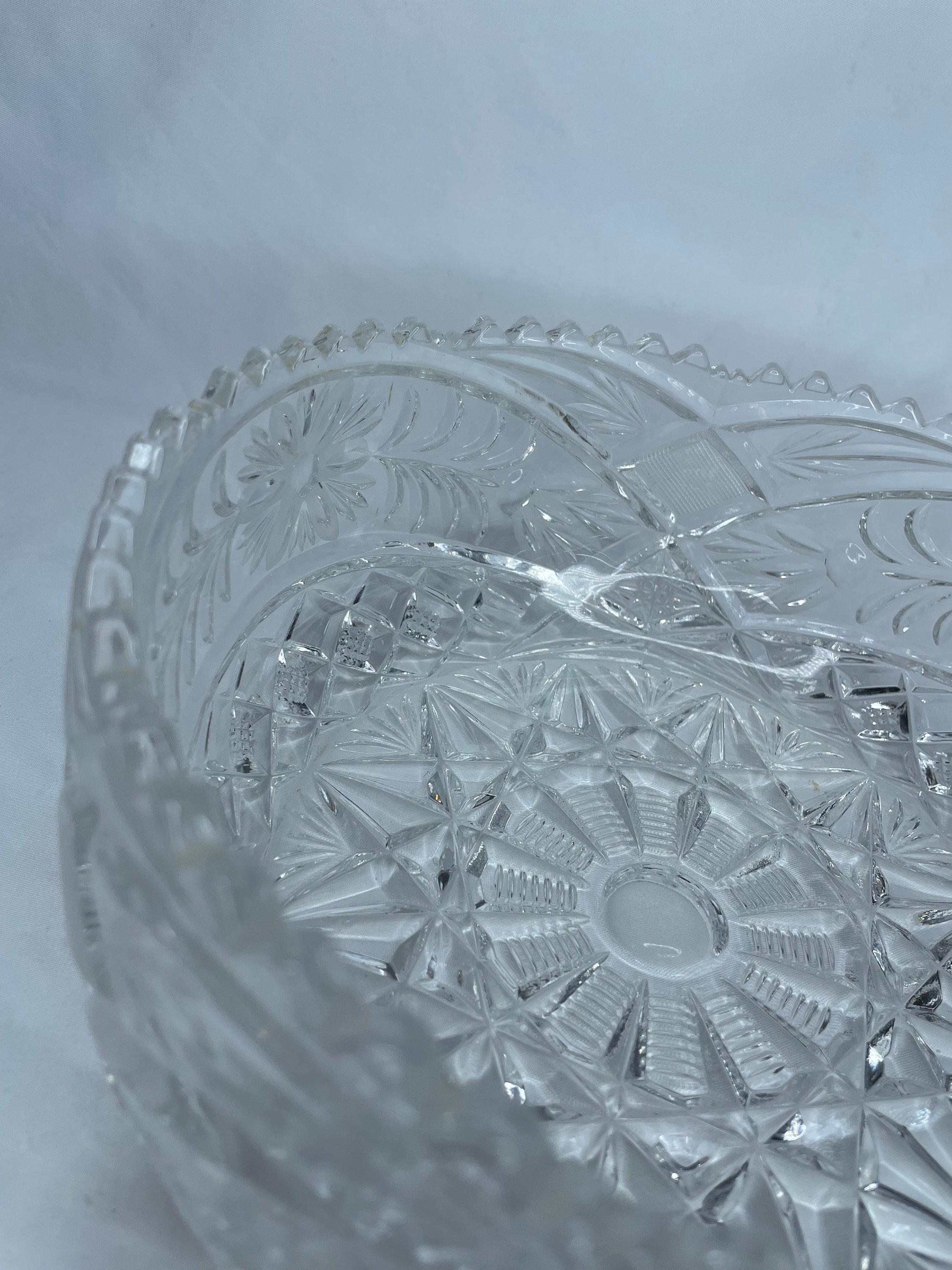 Vintage Crystal Serving Bowl/dish - Etsy