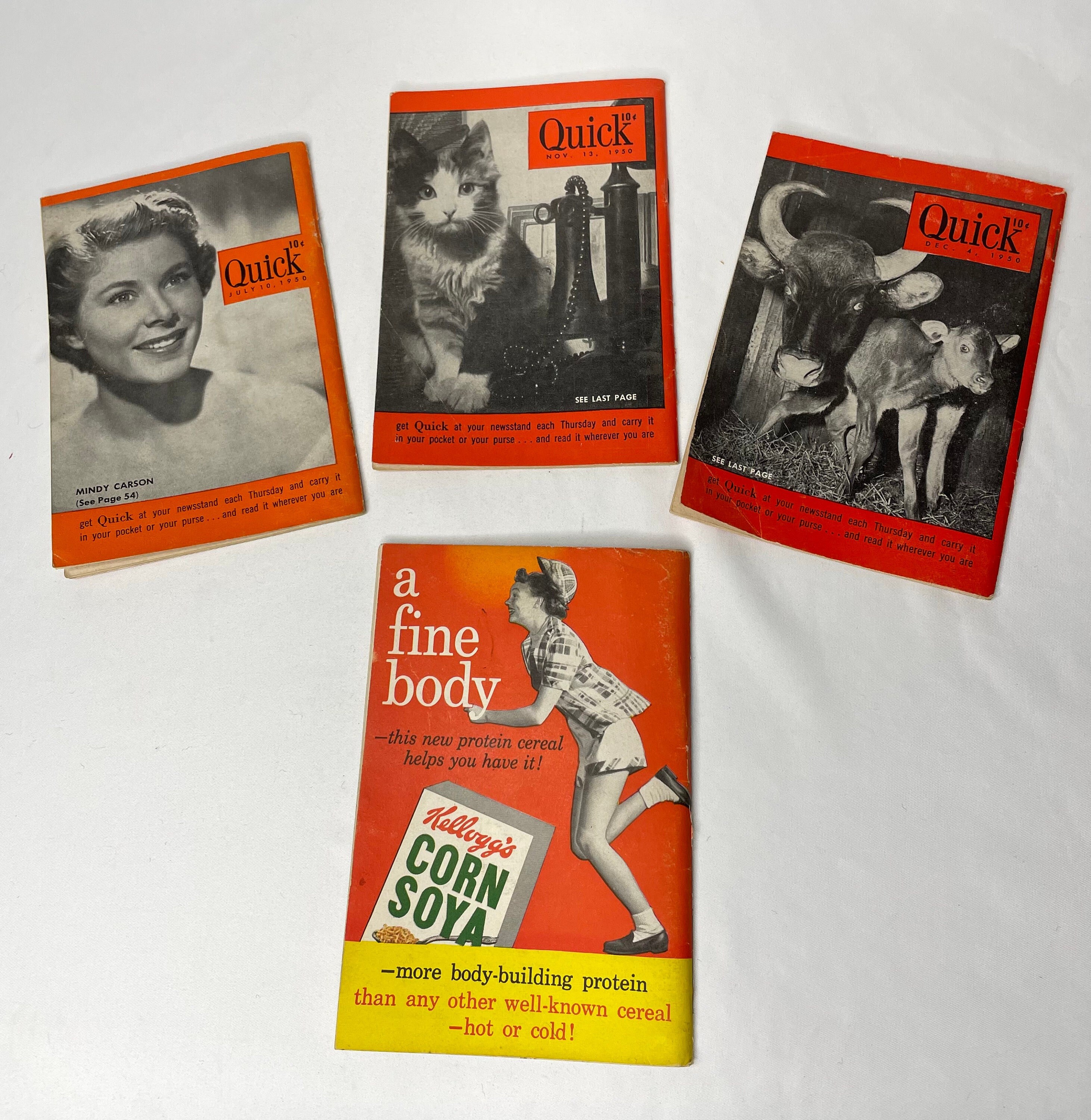 Quick News Weekly Mini Magazines 1950's & 1951 - Etsy